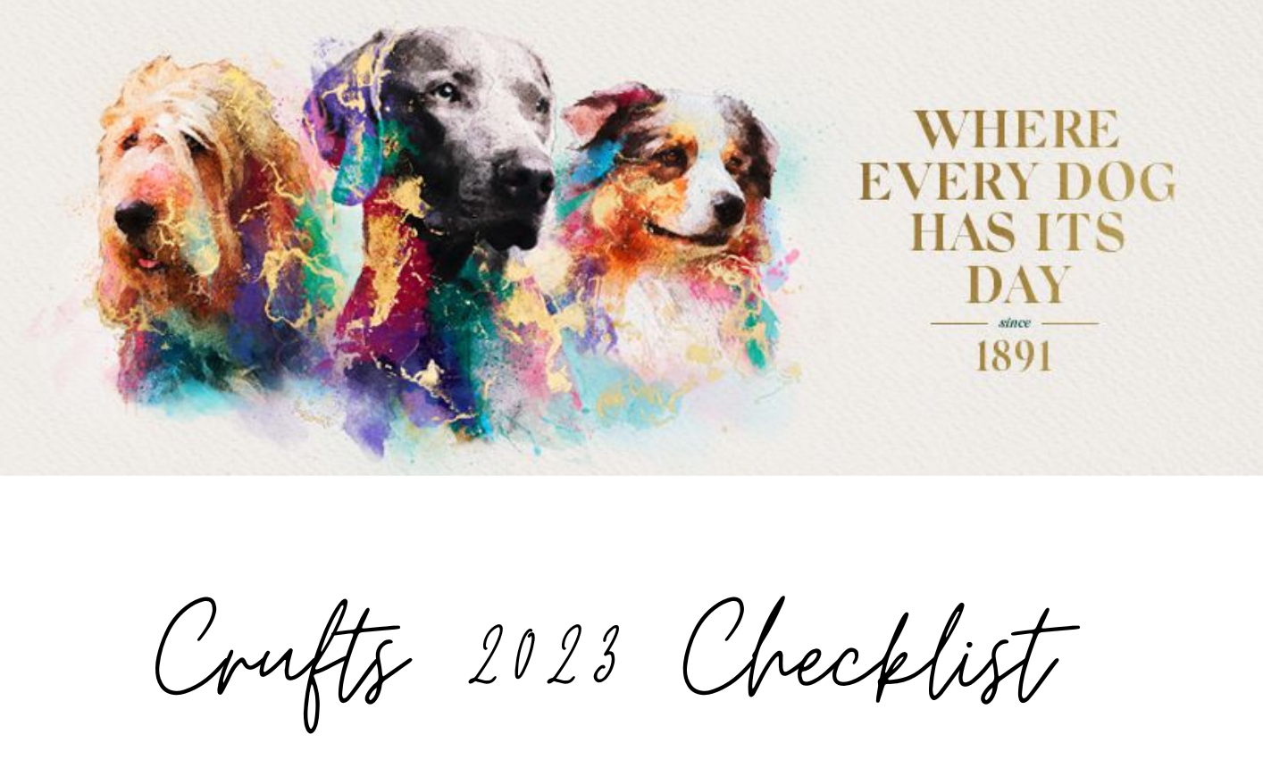 Crufts 2023 - Exhibitor Checklist